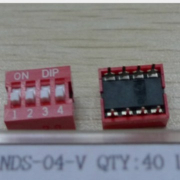 SW-DIP4 8P 脚距2.54mm 拨码开关 NDS-04-V DIP-阿里巴巴