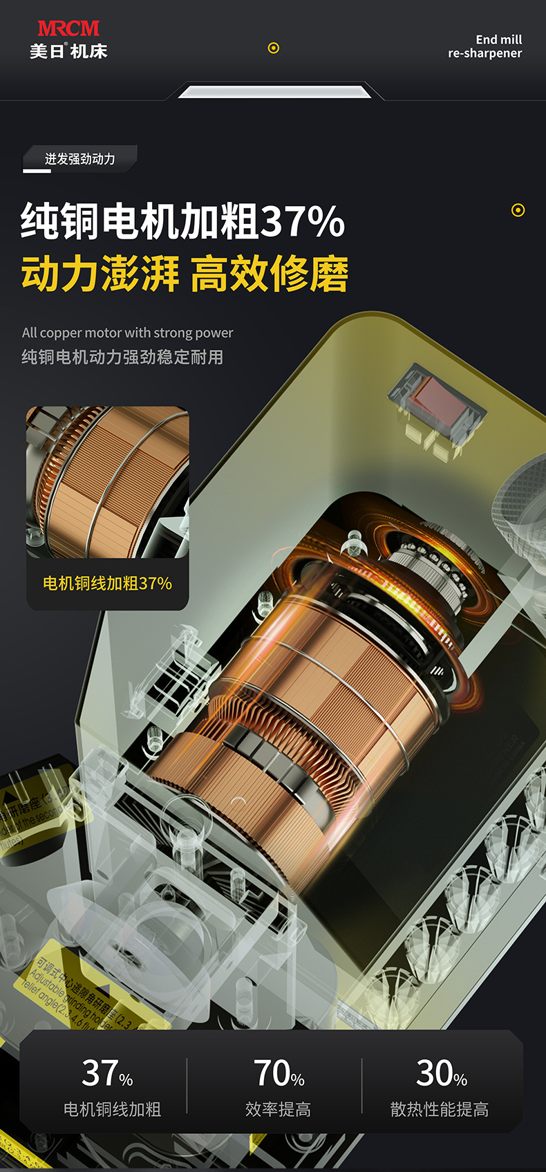 美日铣刀研磨机磨刀机磨钨钢铣刀机器小型修磨铣刀研磨机工具-阿里巴巴