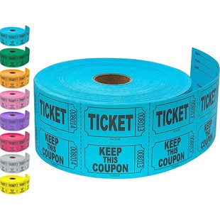 现货热销彩色可撕Raffle Ticket入场券游戏票代金券门票奖券-阿里巴巴