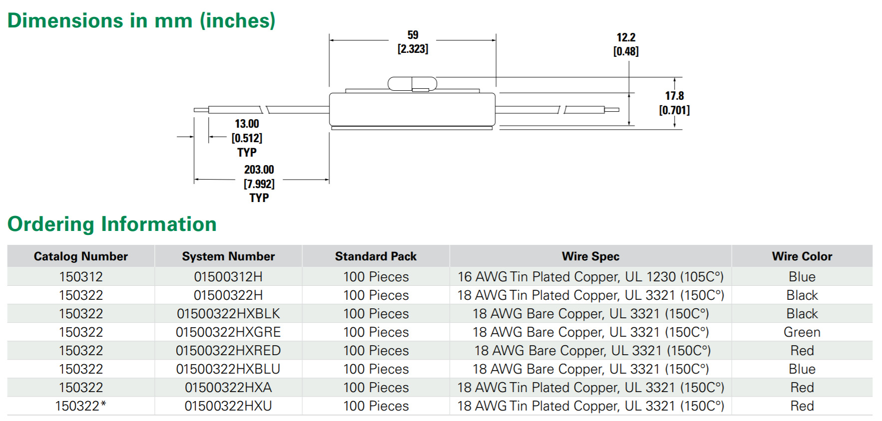 01500322H力特Littelfuse6x30线束保险丝座500V/15A18AWG 150322-阿里巴巴