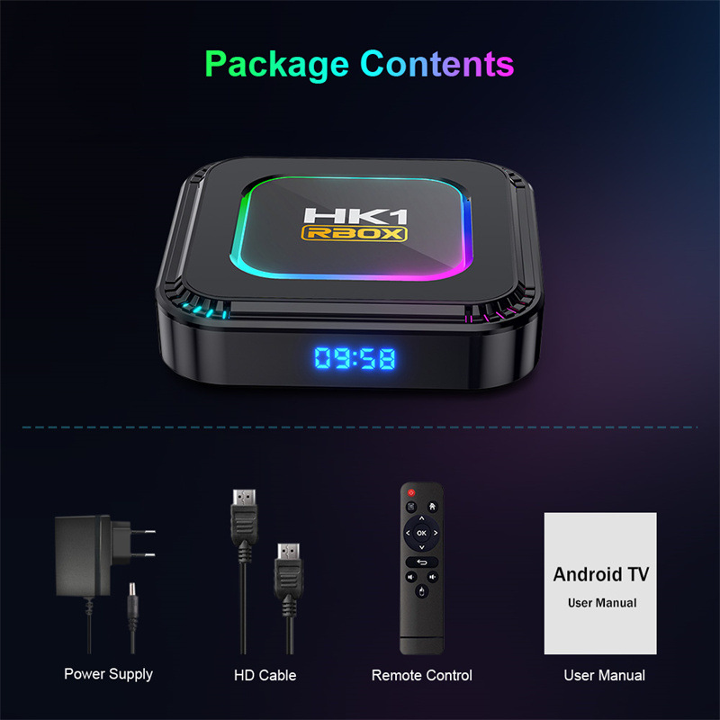 HK1 RBOX K8安卓13 8K高清机顶盒 TV BOX RK3528 WIFI6 蓝牙5 .0-阿里巴巴