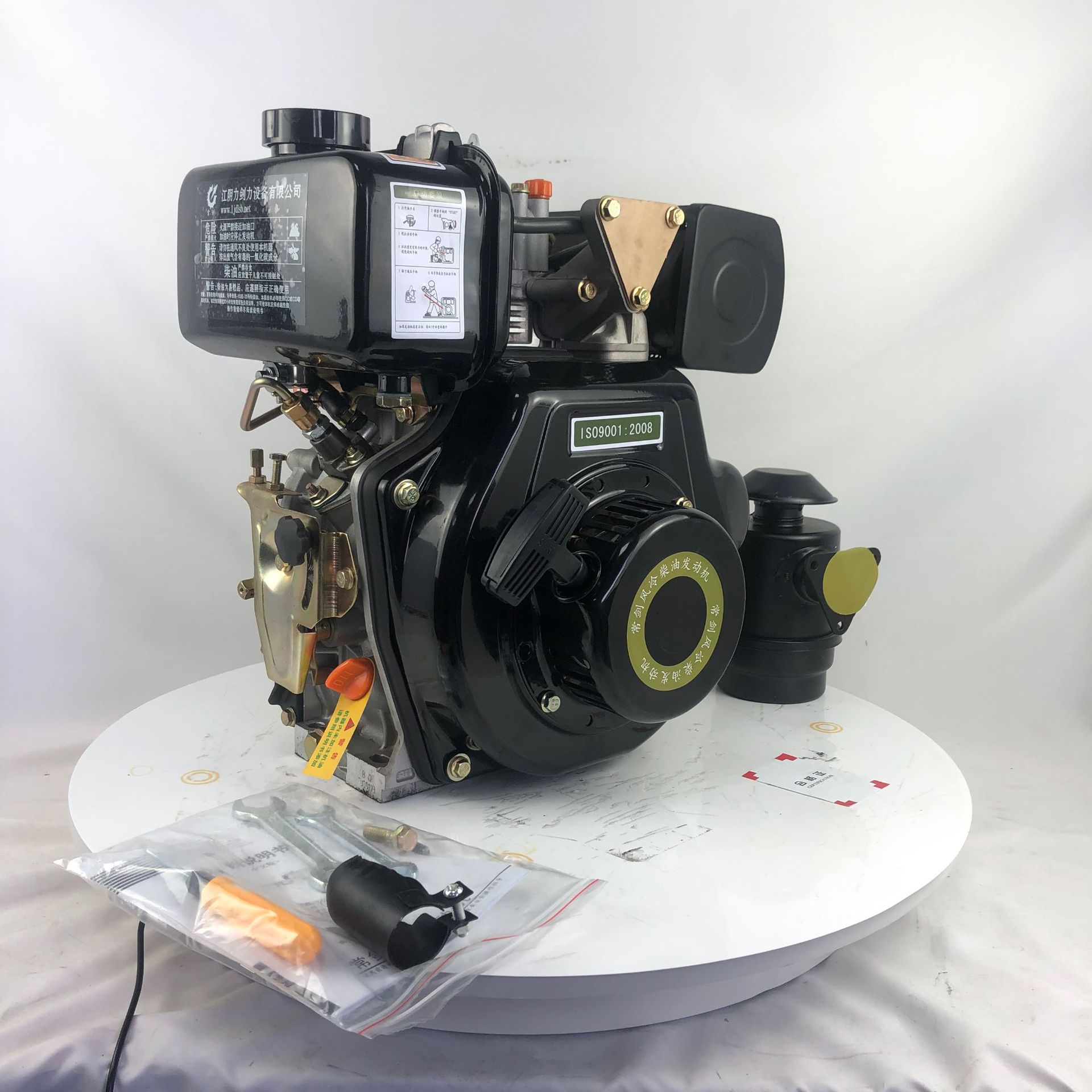 柴油发动机立式四冲程内燃机 单缸风冷173F柴油机动力5马力手动款-阿里巴巴