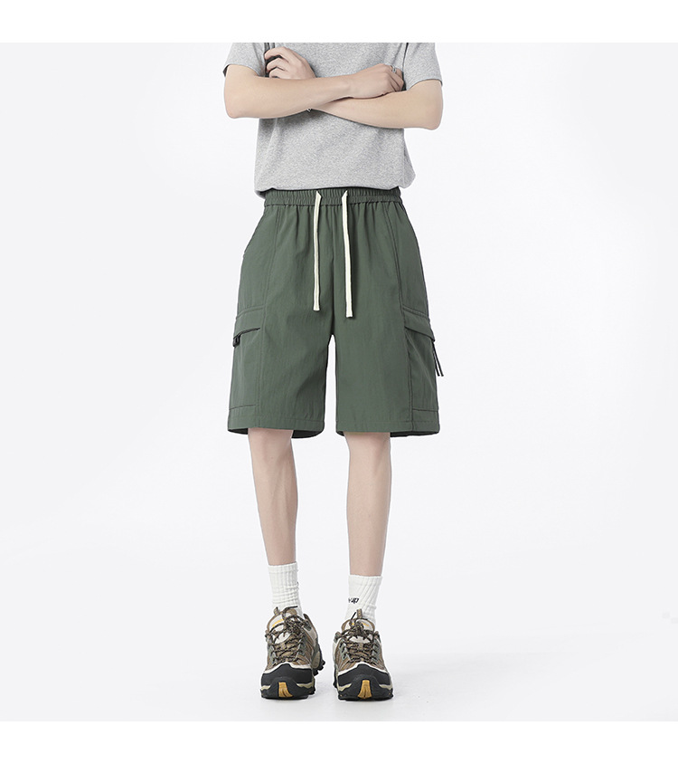 美式百搭潮牌短裤男士夏季新款工装五分裤男款白速干休闲中裤跨境-阿里巴巴