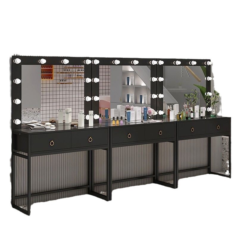 Internet celebrity light luxury studio dressing table with light ...