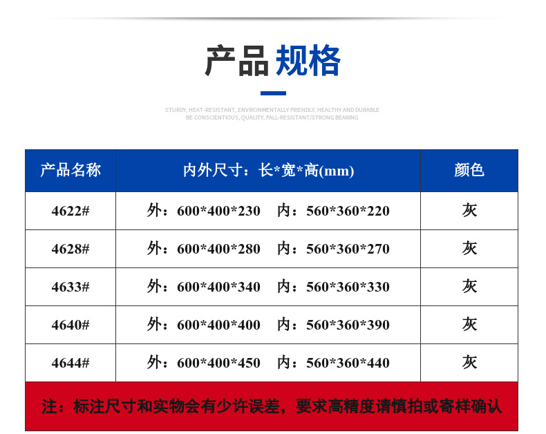 带盖折叠EU箱灰色蓝色周转箱加厚欧标物料框收纳箱汽配可堆零件箱-阿里巴巴