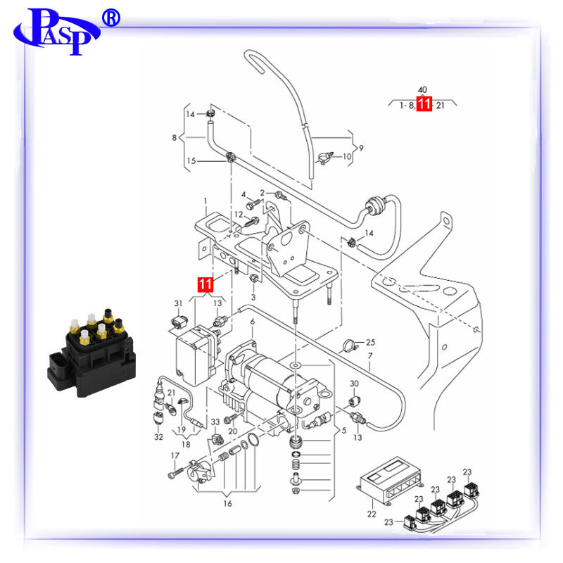 厂家直销 空气悬架 减震 阀门组 4F0616013 4Z7616013 4E0616014B-阿里巴巴