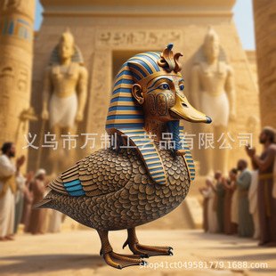 跨境新品Pharaoh Duck Statue 埃及法老鸭-阿里巴巴