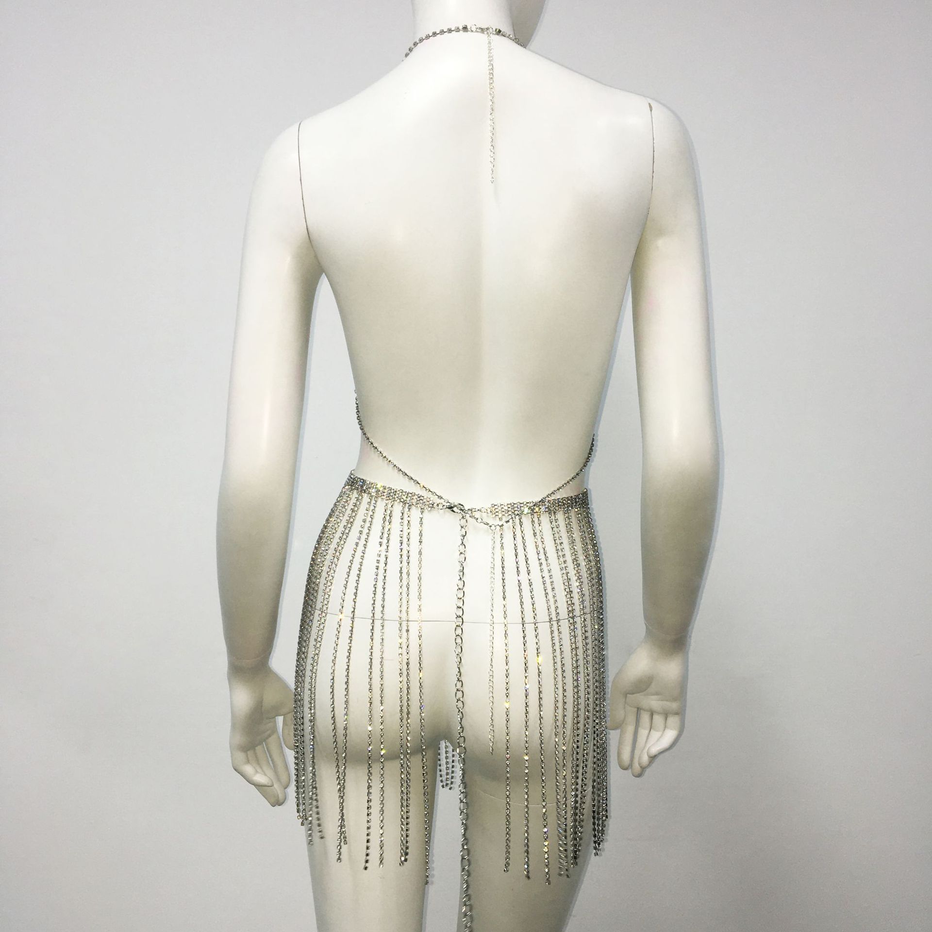 Wholesale Fashionable Women's Cross Body Chain Necklace with White ...