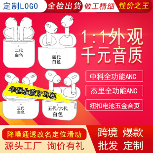 华强北二三四五六七代Air降噪ANC通透适用苹果蓝牙耳机pro2工厂-阿里巴巴
