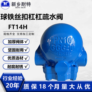 杠杆蒸汽疏水阀FT44H-16自动排水法兰杠杆浮球式螺纹球铁疏水器-阿里巴巴