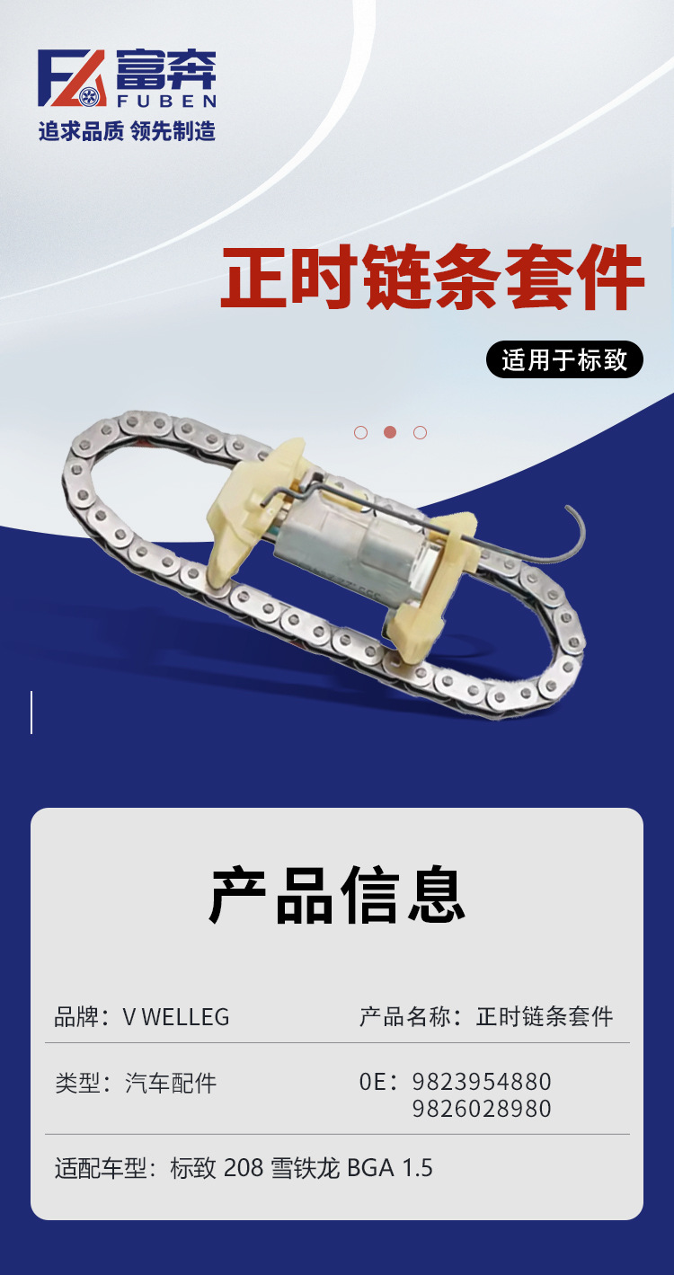 9823954880 9826028980适配标致雪铁龙208.308正时链条套件-阿里巴巴