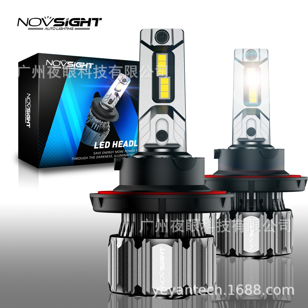 跨境货源 NOVSIGHT新款 N50系列H13前大灯 迷你LED尺寸灯泡-阿里巴巴