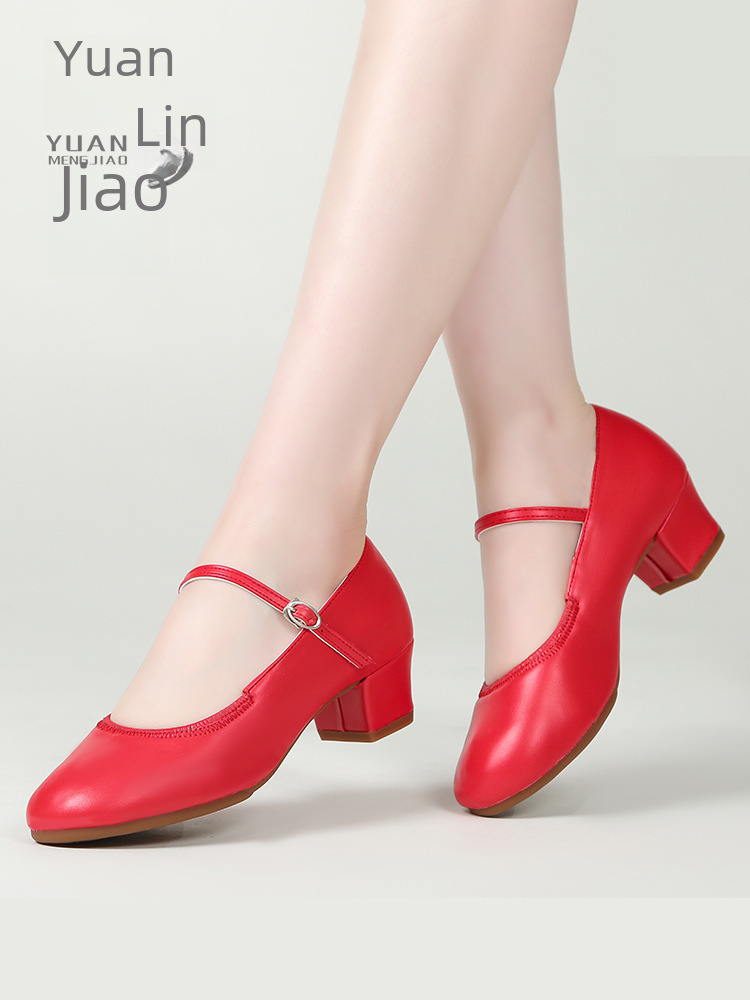 Factory direct soft bottom dance shoes adult square dance shoes women ...