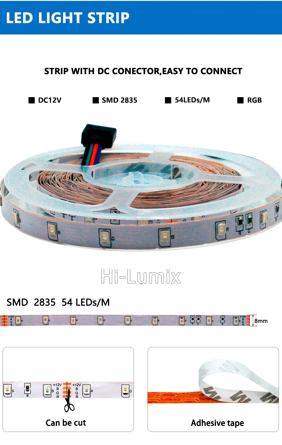 2835 RGB54灯20米一拖二套装24键红外控制亚马逊套装-阿里巴巴