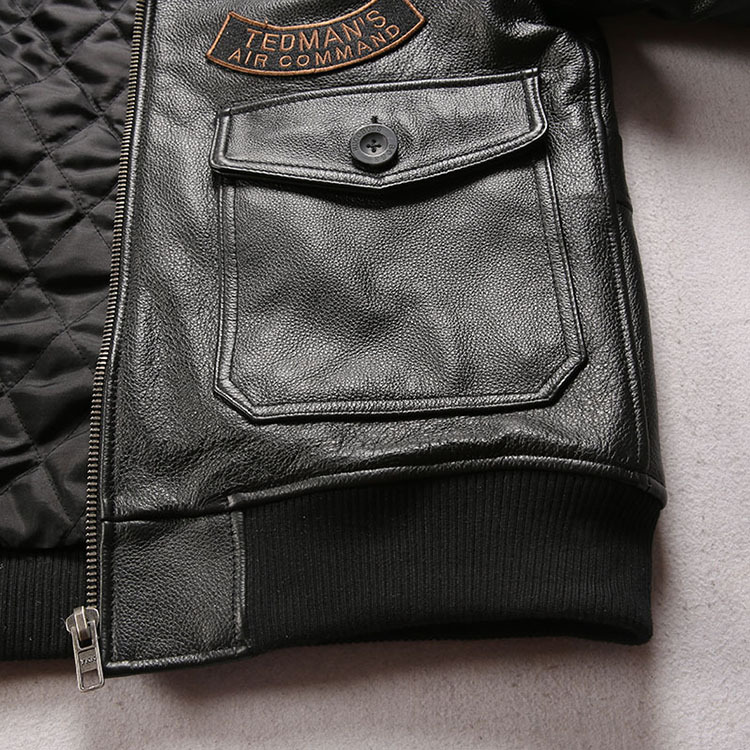 AVFLY 多标刺绣G1真皮飞行服皮夹克 男 厂家直供 头层牛皮皮衣-阿里巴巴