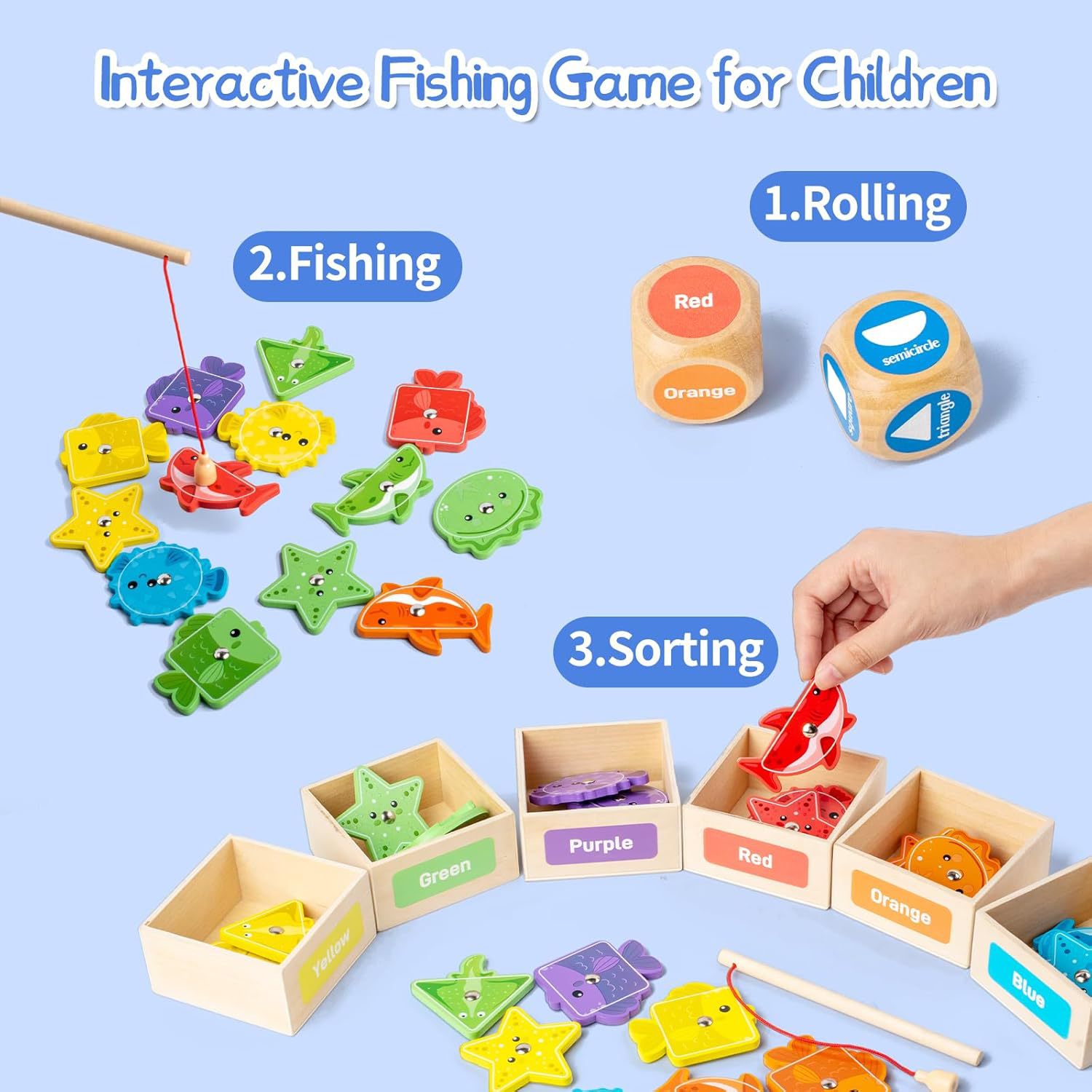加工定制木质磁力钓鱼启蒙早教颜色认知游戏木制磁性儿童益智玩具-阿里巴巴