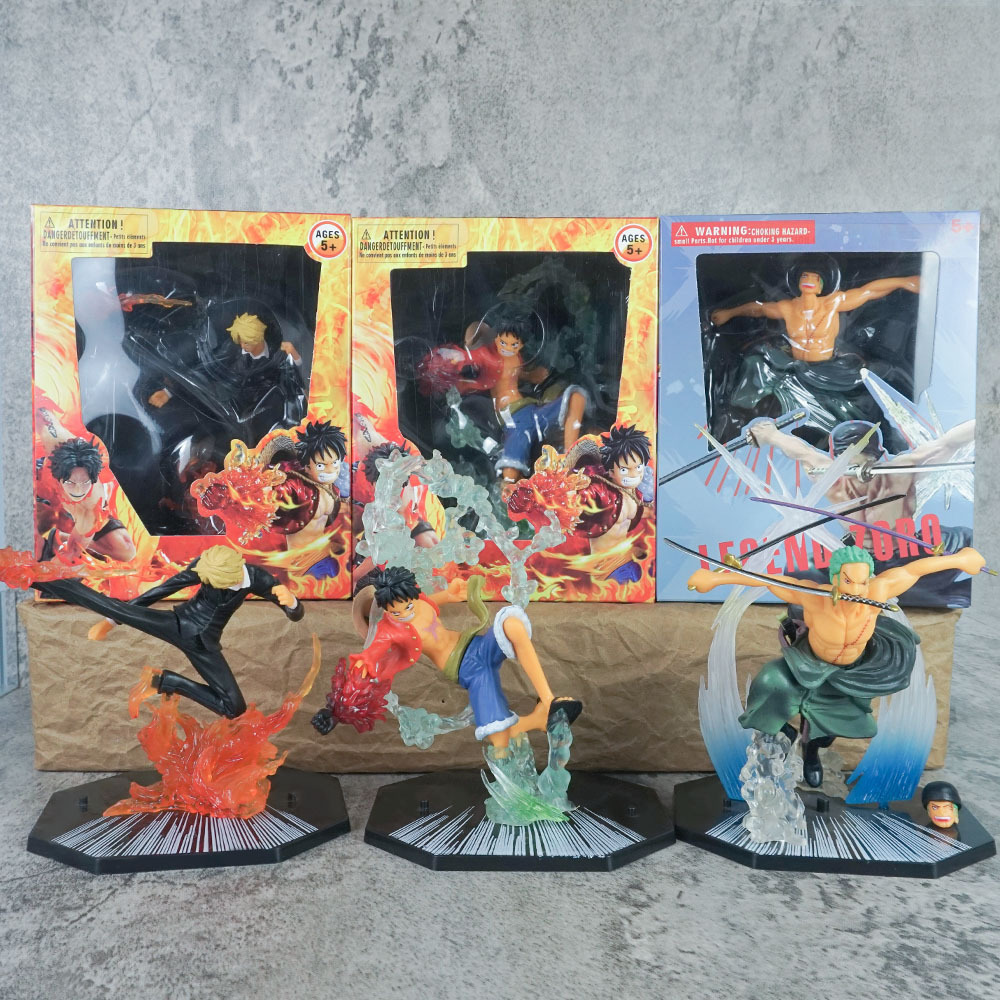 One piece hand-made cartoon fire fist Luffy roof suolong Shanzhi ace ...