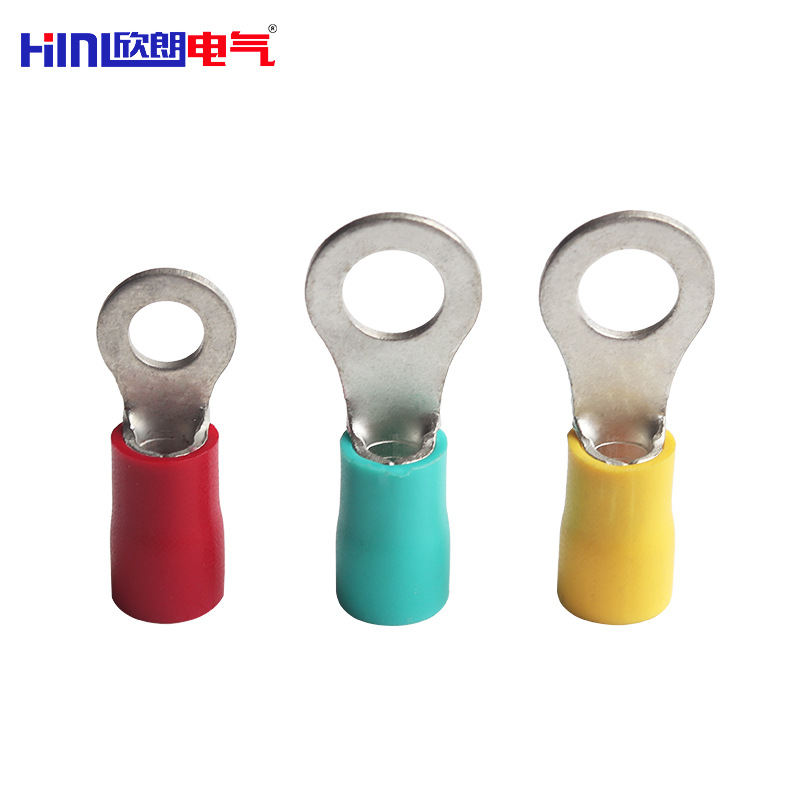 O型0.8厚圆形预绝缘冷压端子端头圆环线耳RV1.25-4接线鼻子VF/VR-阿里巴巴