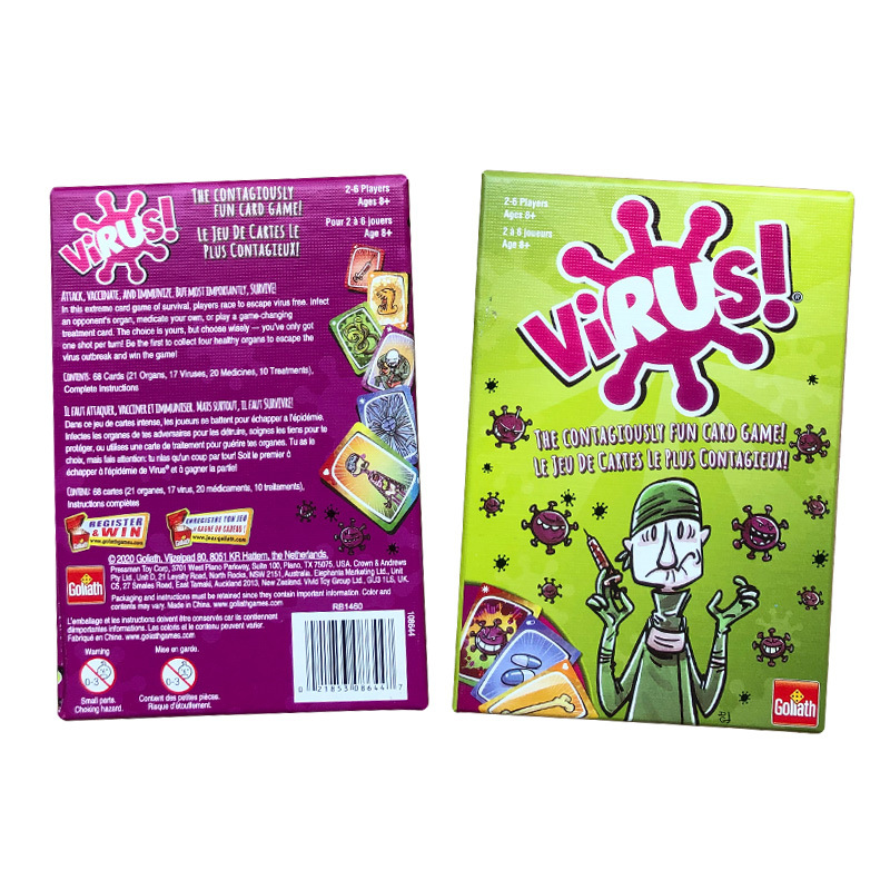 Virus英文版 病毒感染卡片 亲子互动玩具家庭聚会游戏cards games-阿里巴巴
