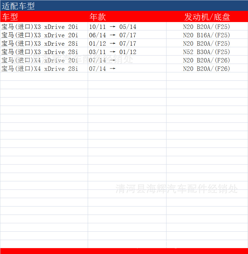 适用于新X3 X4 F25 F26 28ix 20ix 空气滤芯13717601868-阿里巴巴