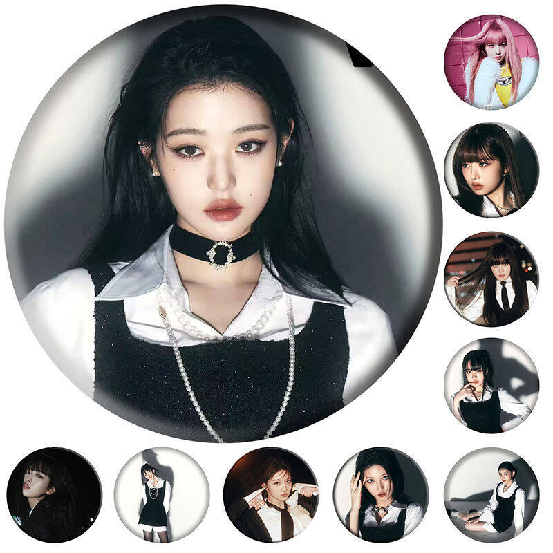 IVE 1ST ALBUM「I ve IVE」のコンセプト写真と同じバッジの鏡のキーホルダーのアクセサリーの周辺 | | 7sGood通販