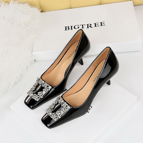 6183-K19 European and American Banquet Women's Shoes Slim Heel High ...