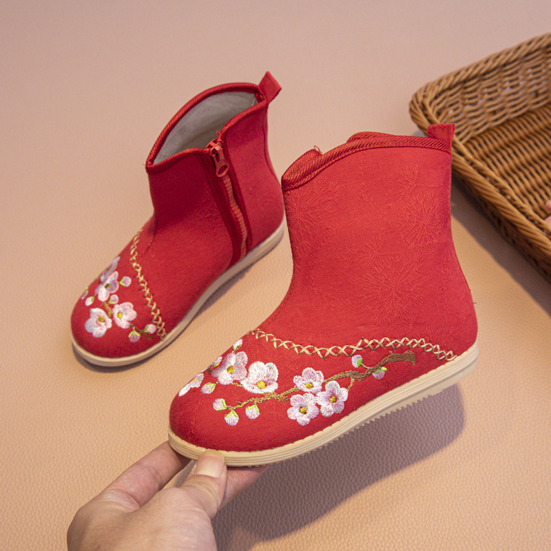 Girls fairy hanfu princess boots children's Hanfu shoes ancient style ...