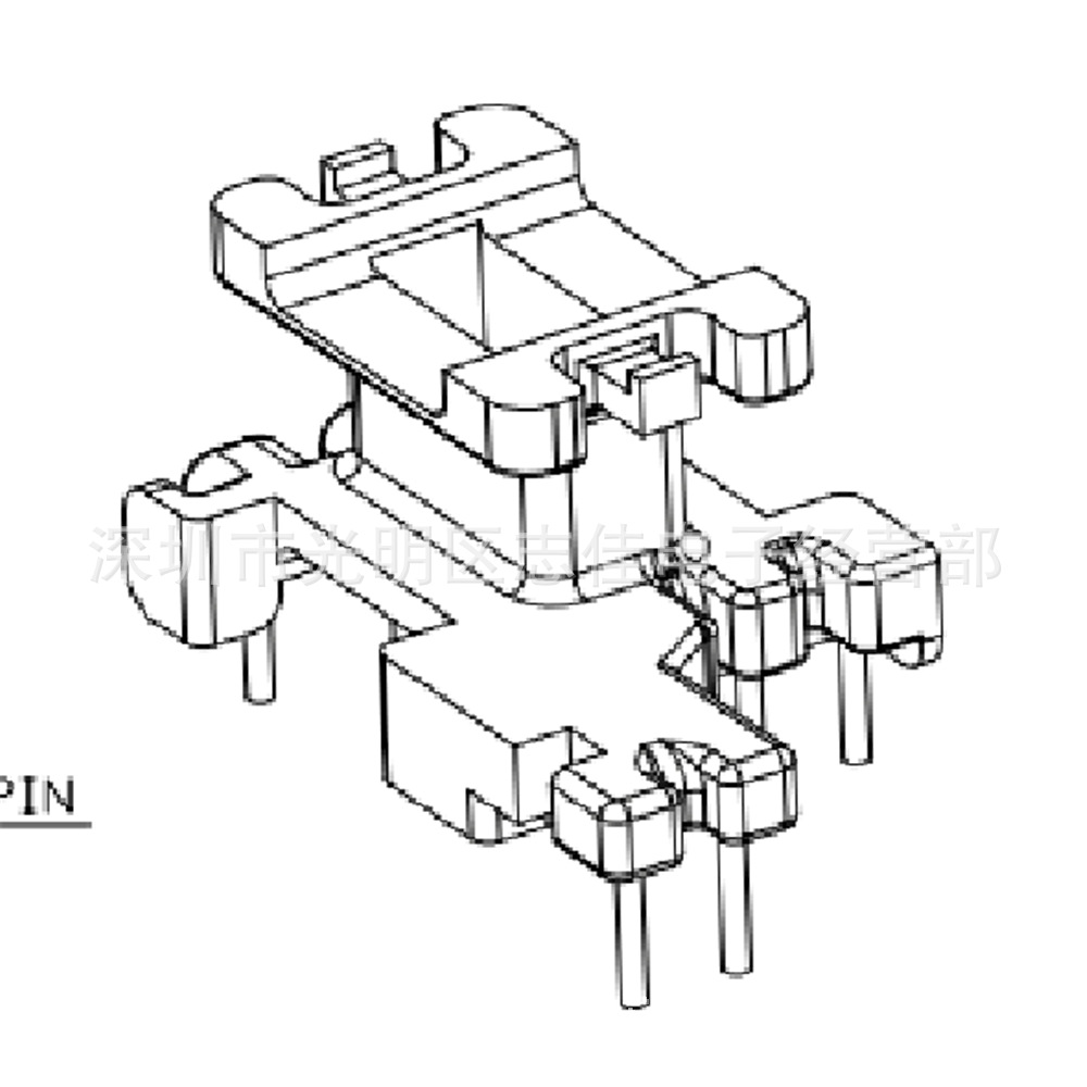 EE1310高频骨架EE13变压器骨架通讯骨架加宽立式3+2+2针A1305-阿里巴巴