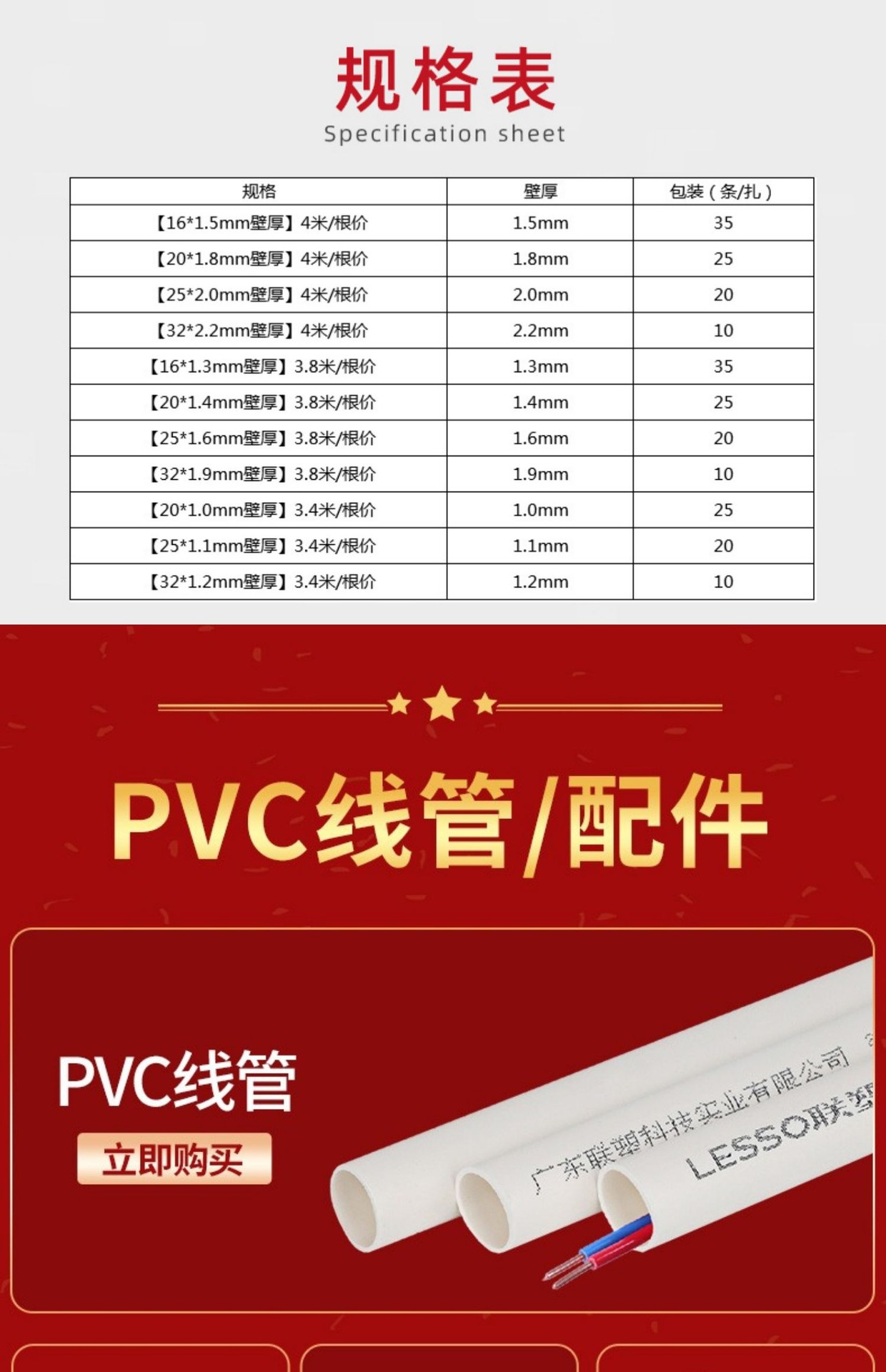 联塑pvc线管阻燃塑料穿线管走线管4分20家用绝缘防爆电线管电工25-阿里巴巴