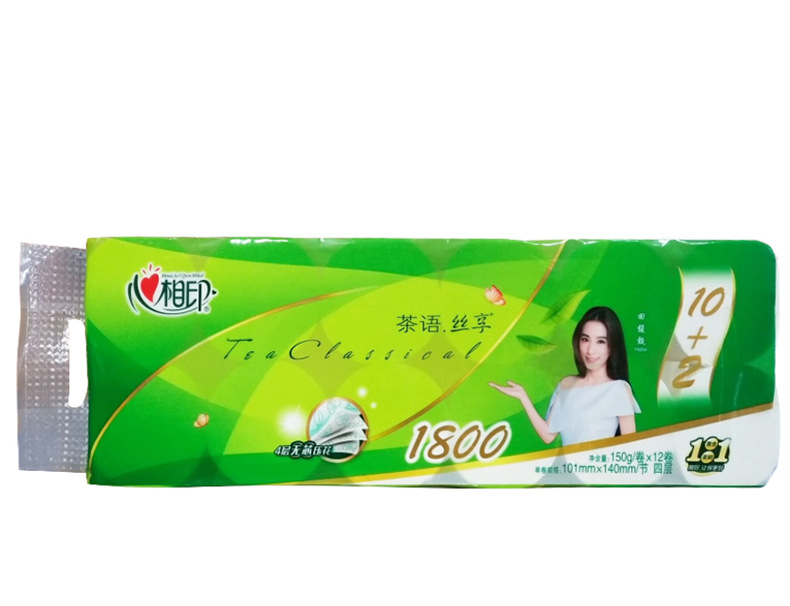 心相印无芯卷纸1800g茶语丝享四层12卷短卷实心家庭用卫生纸厕纸-阿里巴巴