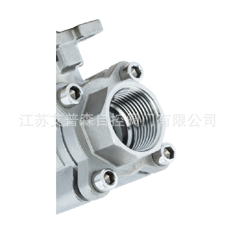 Q611F-40P Q611F-64P不锈钢304高压三片式内螺纹气动球阀 -阿里巴巴