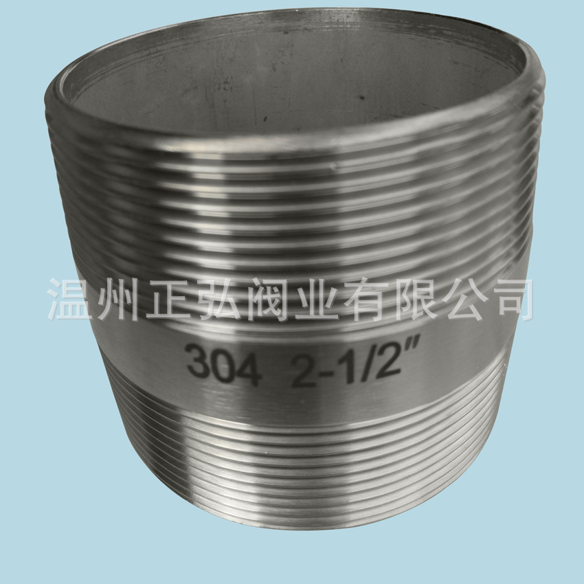 304不锈钢双头外丝 2.5寸外螺纹加厚对丝 不锈钢圆管外丝直接DN65-阿里巴巴