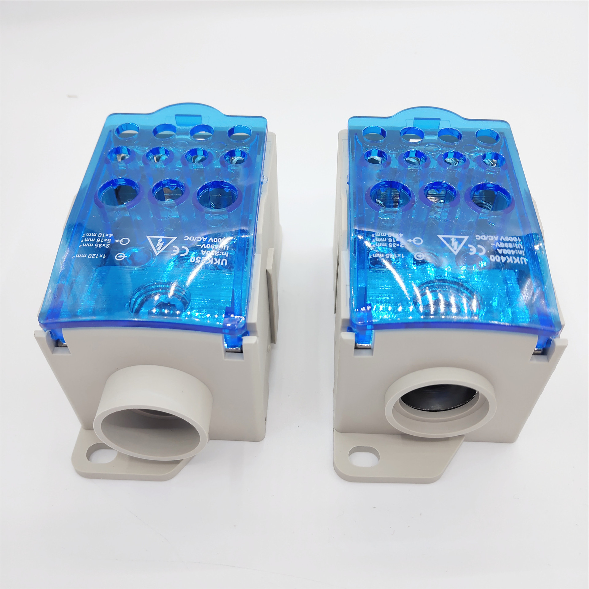 新款UKK80A/125A/160A/250A/400A/500导轨式卡扣铜接线端子分线盒-阿里巴巴