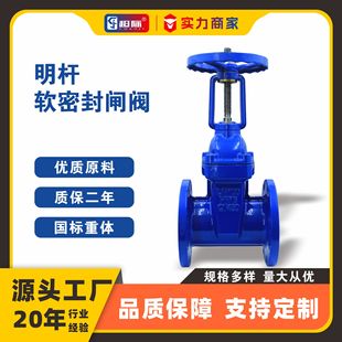 Z41X-10Q明杆软密封闸阀 球墨铸铁给排自来水消防弹性座封阀门-阿里巴巴