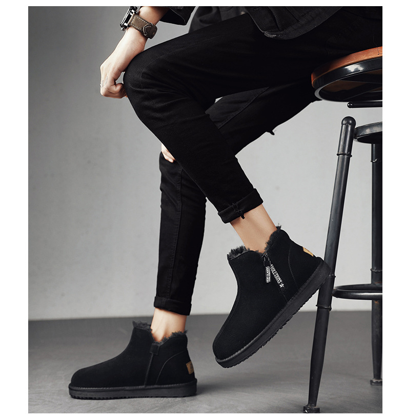 DK09冬季雪地靴棉鞋加绒保暖靴加棉男鞋潮鞋高帮户外-阿里巴巴