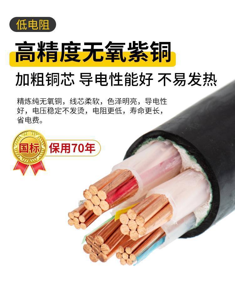 广东珠江电缆 国标纯铜线 ZC-YJV 4*25+1*16阻燃电缆VV22铠装电缆-阿里巴巴