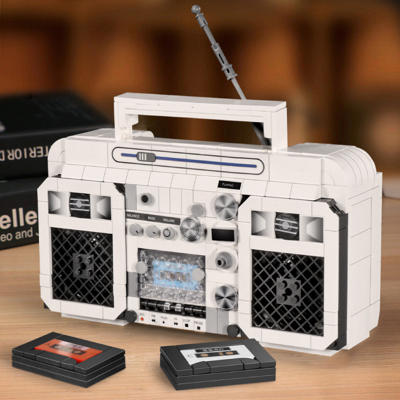 哲高MINI系列00936-00939复古收音机缝纫机拼装益智小颗粒积木-阿里巴巴