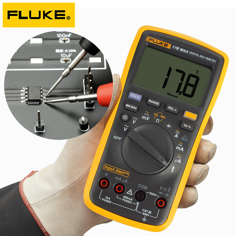 福禄克FLUKE 15B MAX便携小型高精度数字万用表 17BMAX万用表批发-阿里巴巴