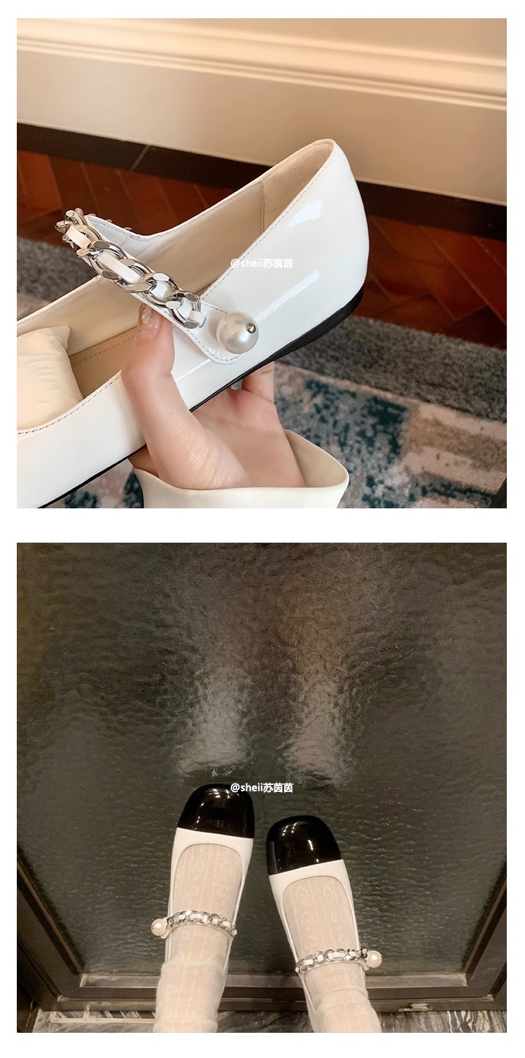 【sheii苏茵茵】克里甜心~阿miu水钻珍珠扣带玛丽珍单鞋女平底鞋-阿里巴巴