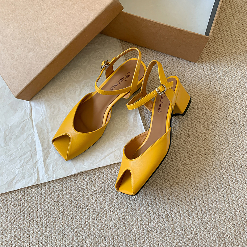 CHIKO Jream Peep Toe Block Heels Heeled Sandals