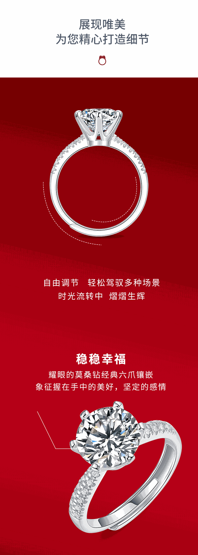 S925银戒指豪镶六爪莫桑女新款戒子镀18K白金首饰工厂现货代发-阿里巴巴