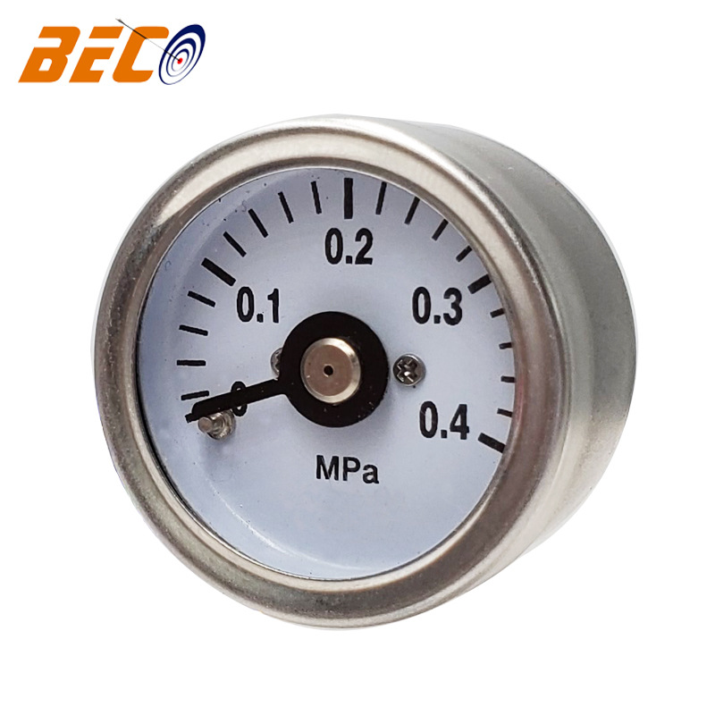 贝伊特beco 30mm轴向普通压力表 0.4MPa不锈钢压力表 微型压力表-阿里巴巴