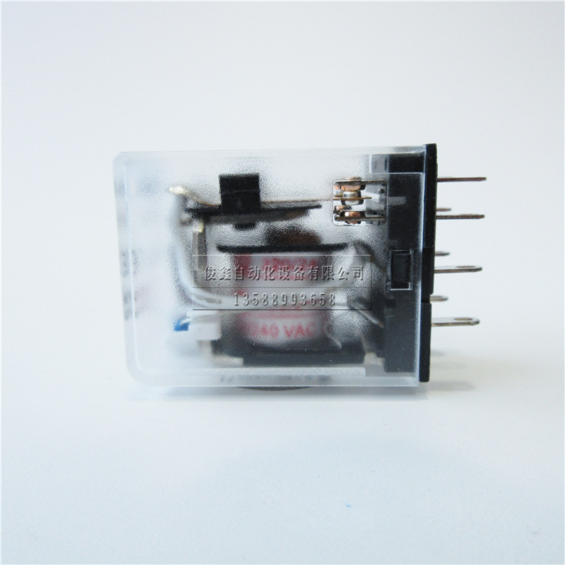 中间继电器HH52P-L交流220V电磁继电器24V MY2NJ小型继电器 银点-阿里巴巴