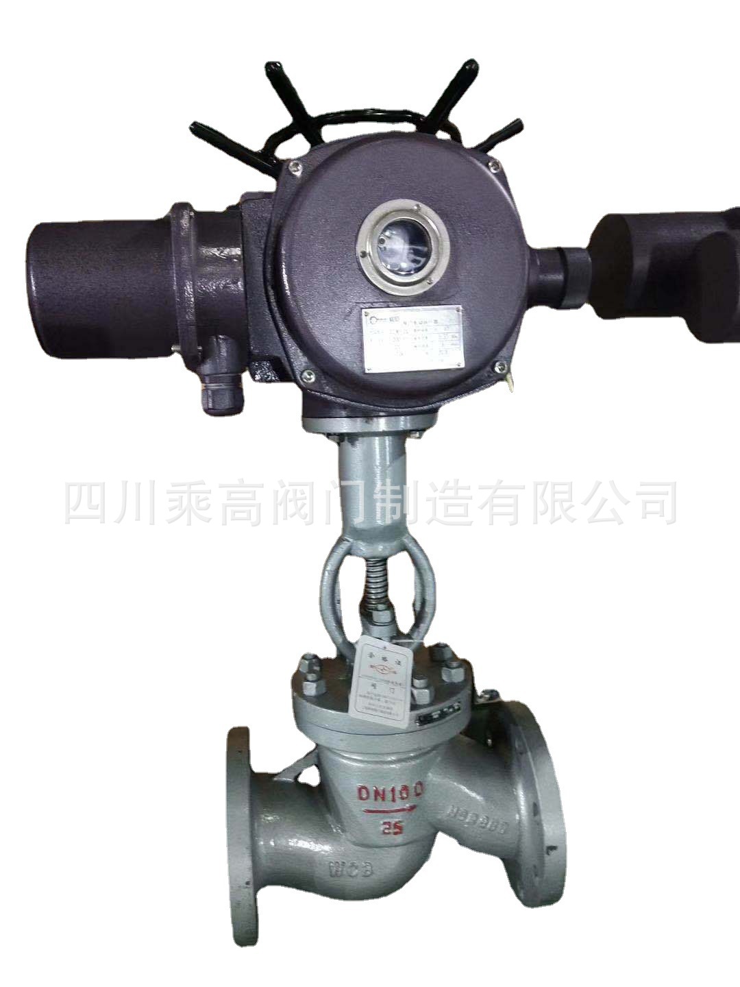 J941Y电动截止阀 铸钢材质法兰连接高温高压电动调节型-阿里巴巴