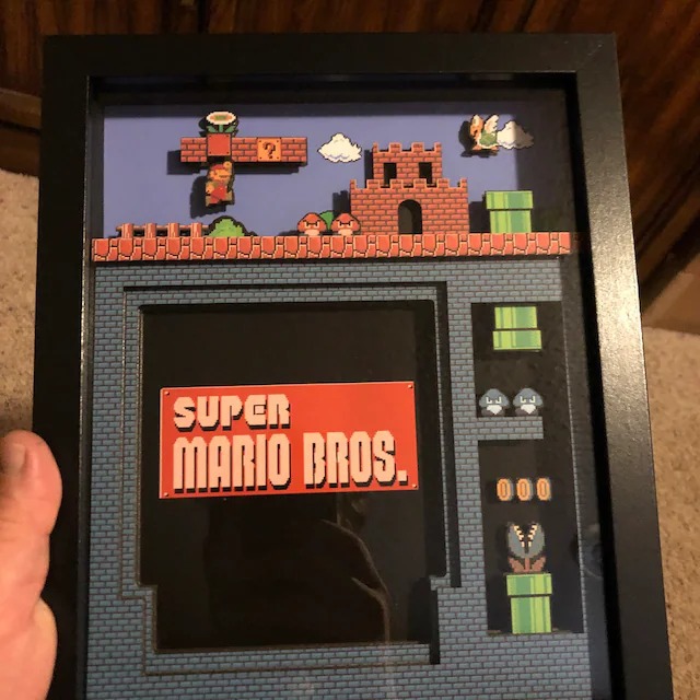 独立站爆款 3D Shadowbox怀旧游戏艺术摆件画框相框PVC材质现货-阿里巴巴