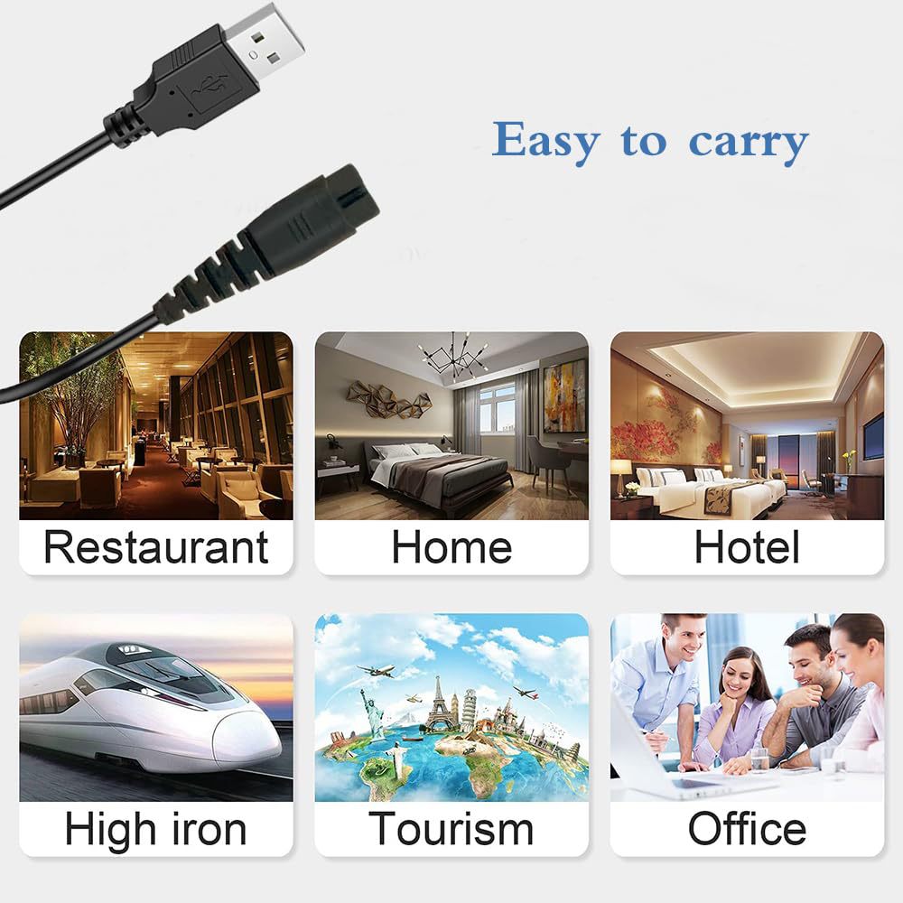 5VUSB充电线适用于Hatteker理发器剃须刀RFC-588 RSCX-7568充电线-阿里巴巴