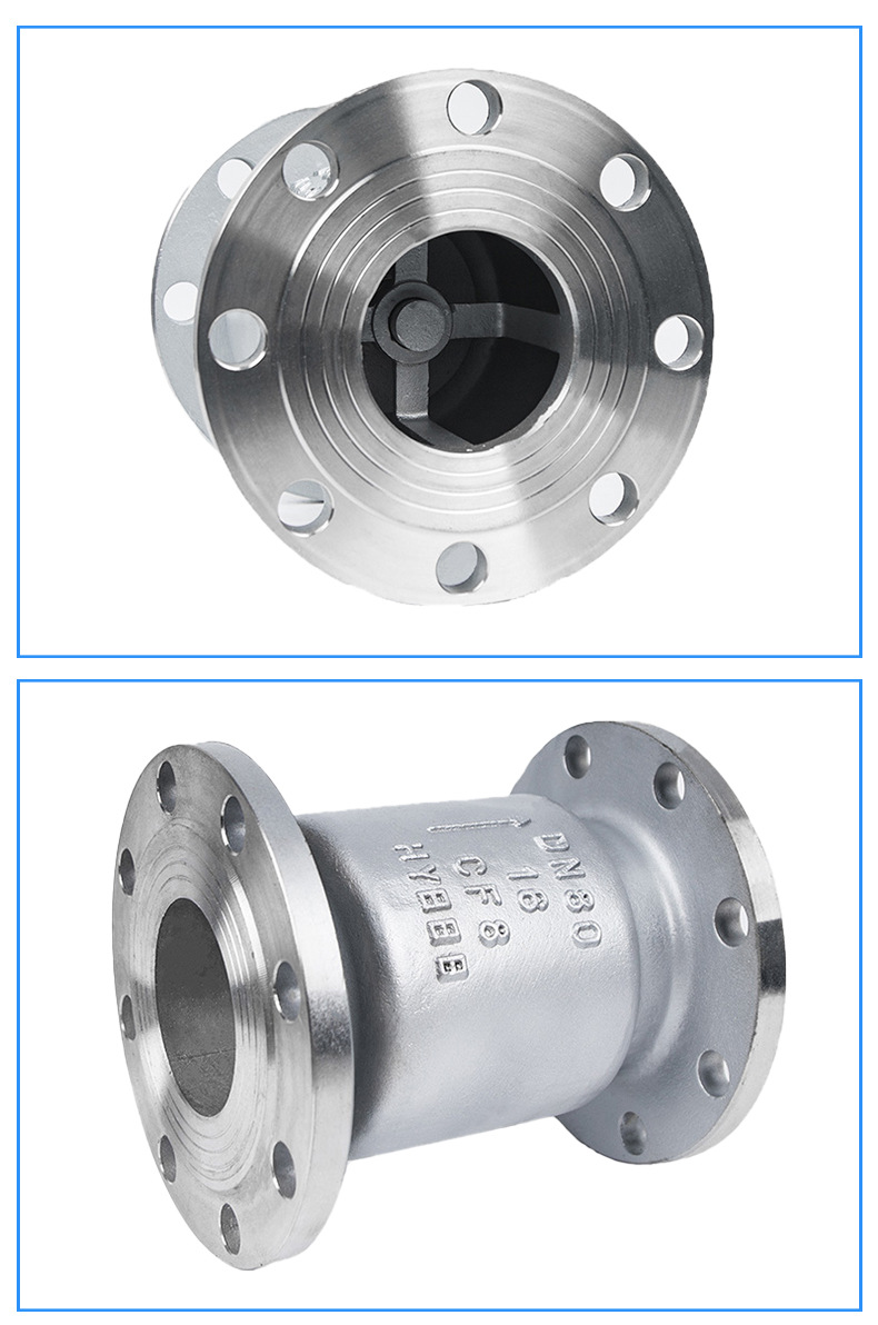 立式止回阀不锈钢304/316L法兰止回阀H42W-16P单向阀逆止阀DN50-阿里巴巴