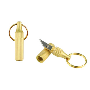 Mini Brass Capsule Pocket Knife Portable Survival Knife EDC-阿里巴巴