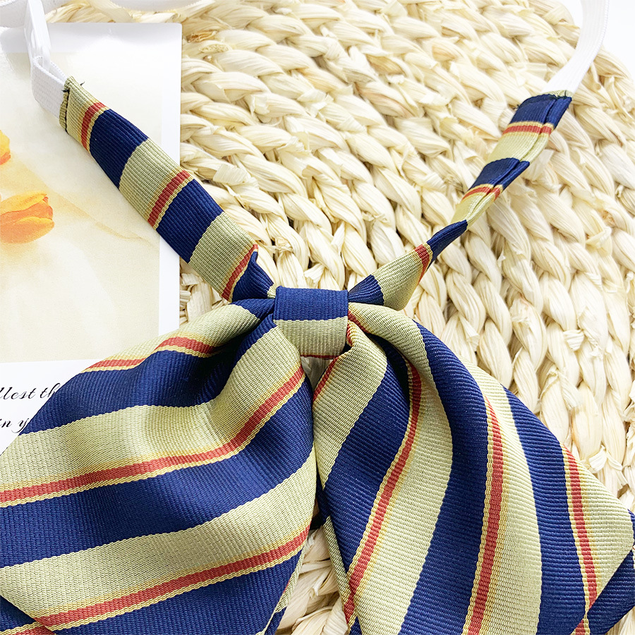 H牌HANECTONE立志舍高校nino日本JK制服条纹领结领带 校供款-阿里巴巴