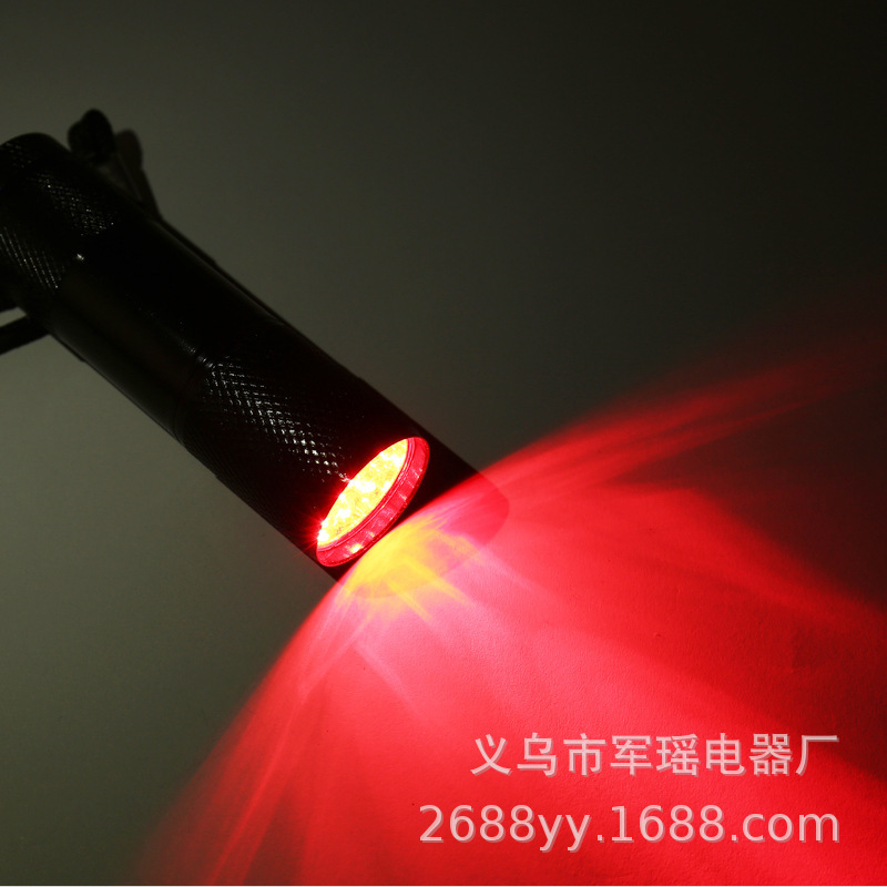 9led红光手电筒 625nm红光血管便携式查找静脉显示仪红外线红光灯-阿里巴巴